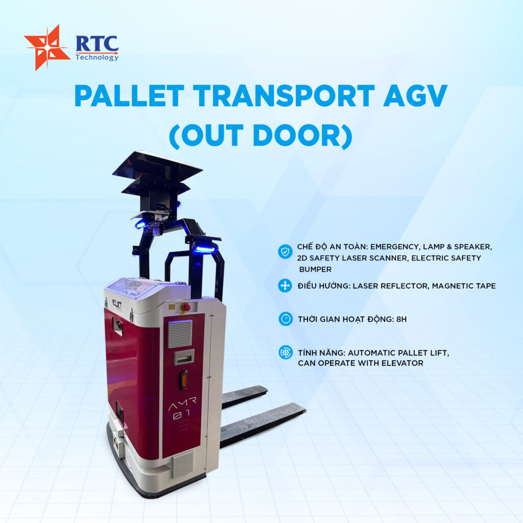 Pallet Transport AGV (Outdoor) - Giải pháp vận chuyển pallet tự động ...